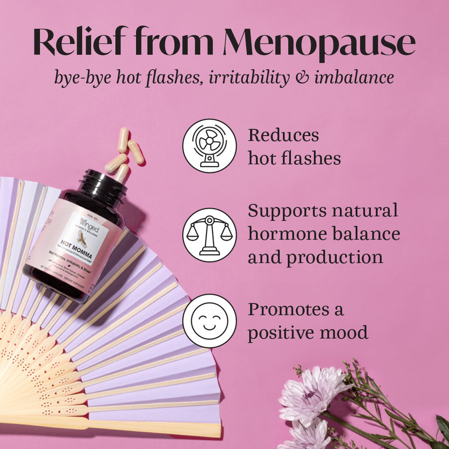 Hot Momma Menopause Support Capsules – Winged Wellness